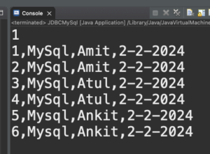 JDBC-MySql Based Project Creation – Mr. Akash Chauhan