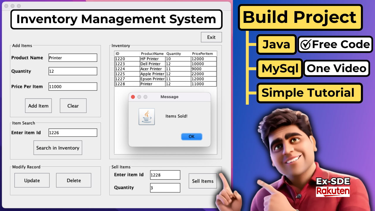 Make An Inventory Management System Step By Step Using Java Eclipse
