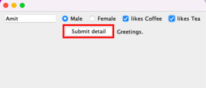 GUI Application design using AWT/Swing (Java) – Mr. Akash Chauhan